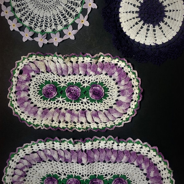 Purple Doily - Etsy