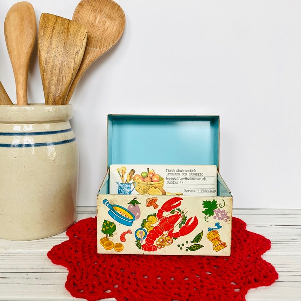 Vintage Recipe Box - Etsy