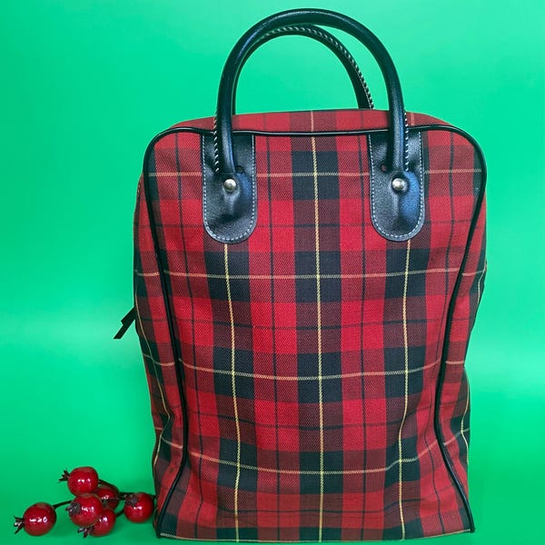 Plaid Handbags - Etsy