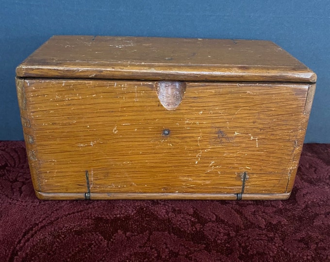 Antique Singer Wood Folding Box With Accessories, Singer Sewing Machine ...