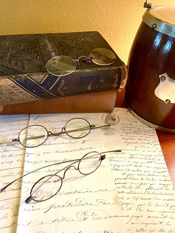 Three Pair/1880s-1920s Antique Spectacles/pince Nez Bifocals - Etsy