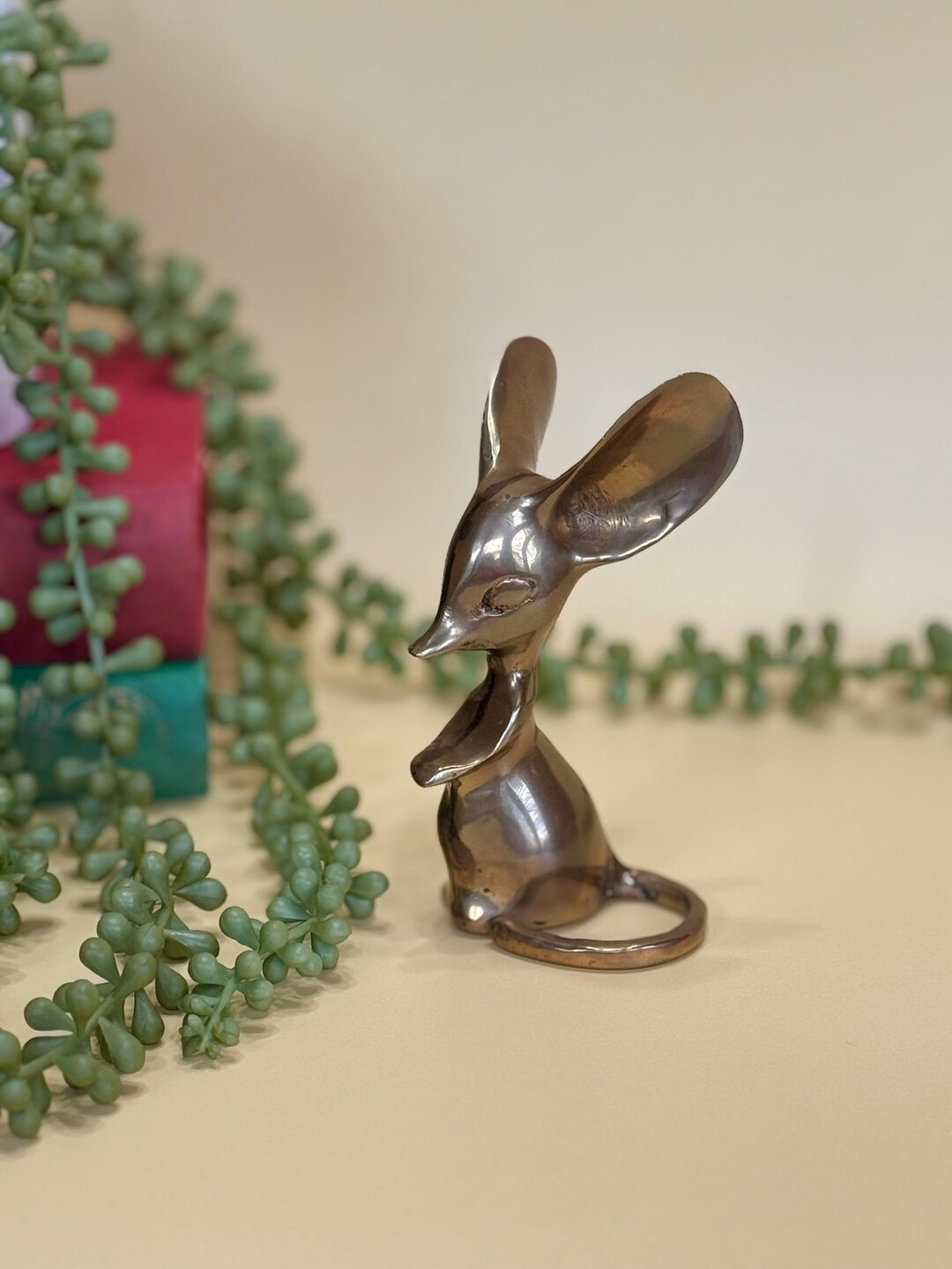 Vintage Solid Brass Mouse Figurine, Whimsical Mouse, Brass Paperweight ...