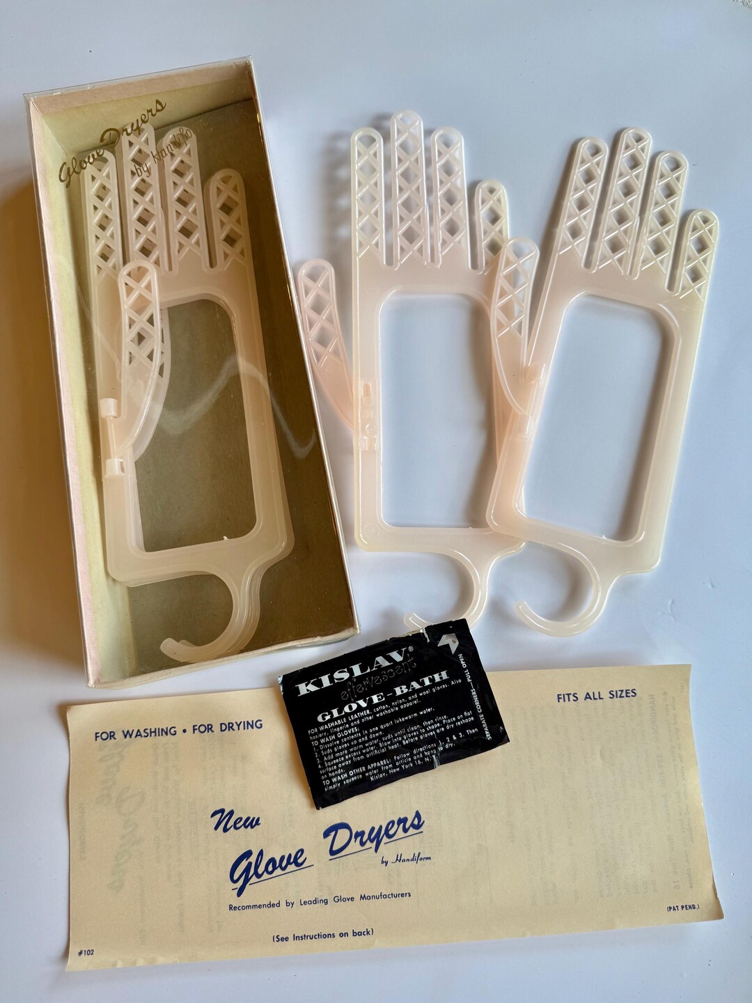 1940s-60s Ladies Glove Dryers, Glove Hanger, Glove Shapers, Mid Century ...
