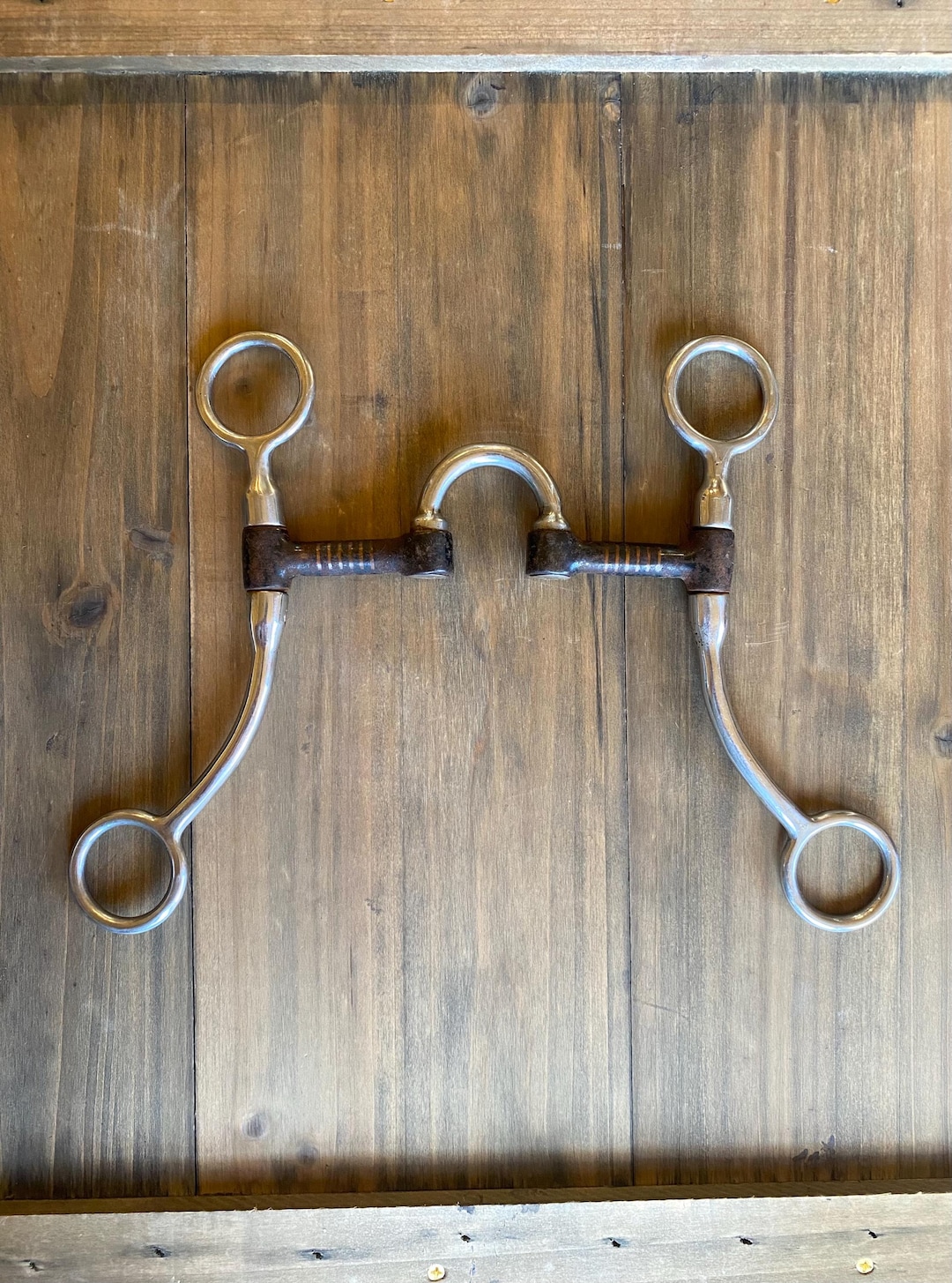 Swivel Horse Shank, Horse Bit, Snaffle Bit, Western Decor, Rustic ...