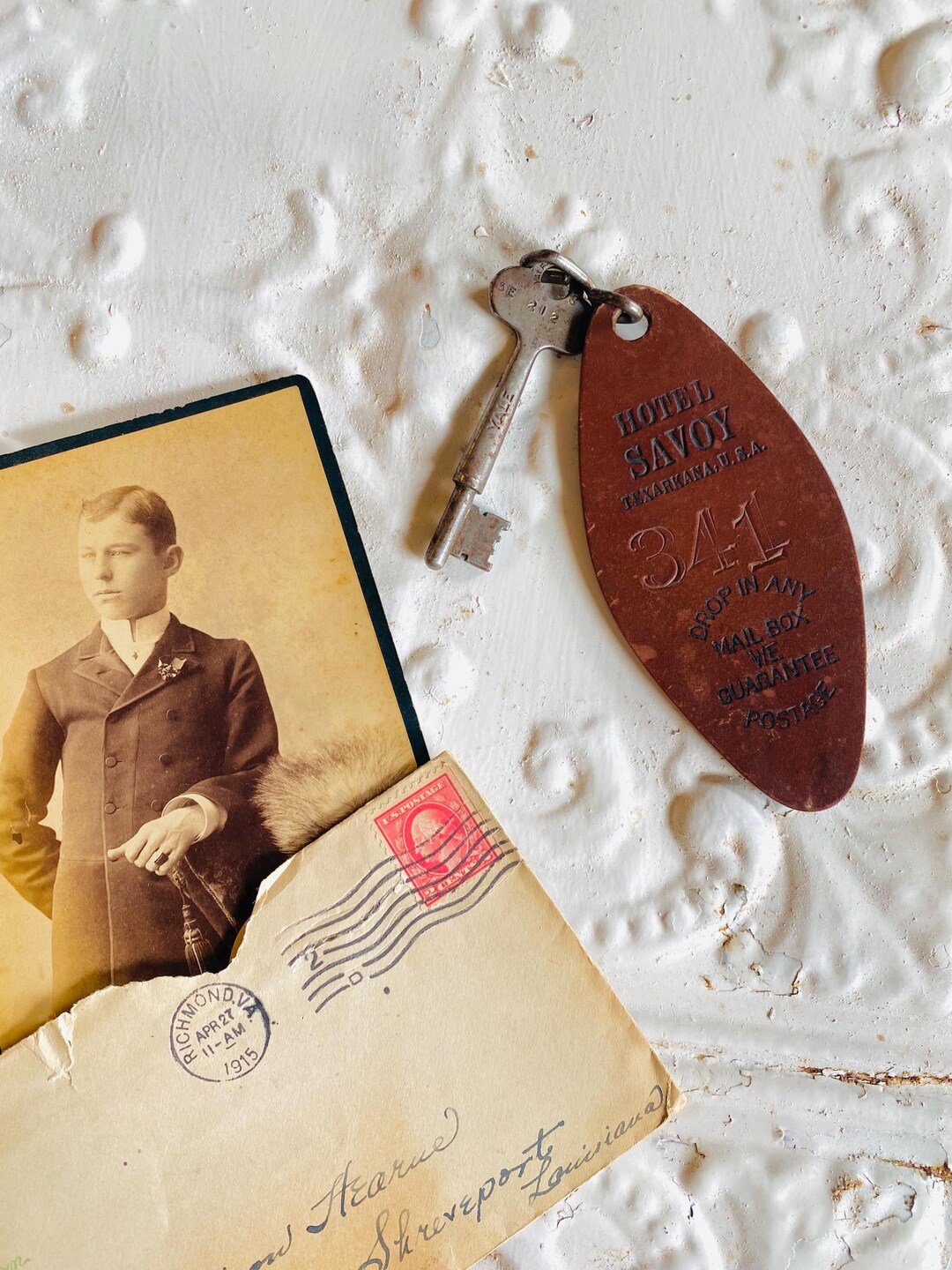 1930s Hotel Key Ring, Vintage Hotel Key, Skeleton Key, Travelers Gift ...