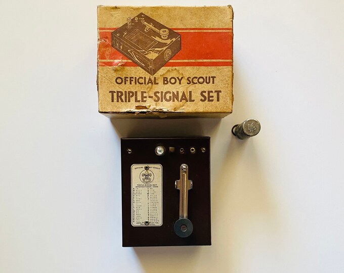 Vintage- Official Boy Scout Tripple-signal Set, Boy Scouts of America ...