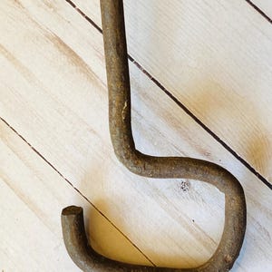 Antique Forged Iron Hay Hook: Rustic Farmhouse Decor - Etsy