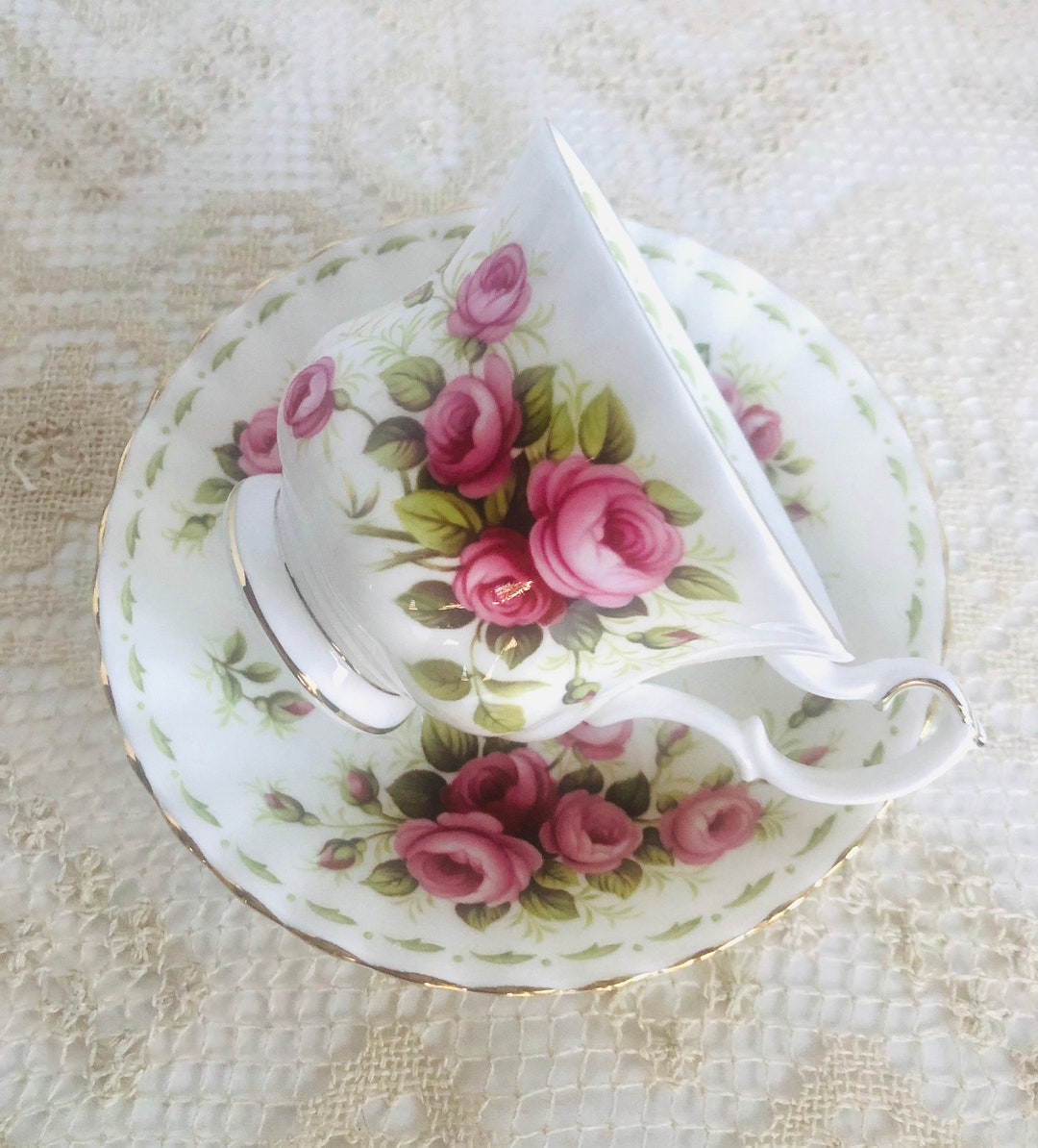 Royal Albert - June - Flower of the Month Teacup and Saucer Set, 1970 ...