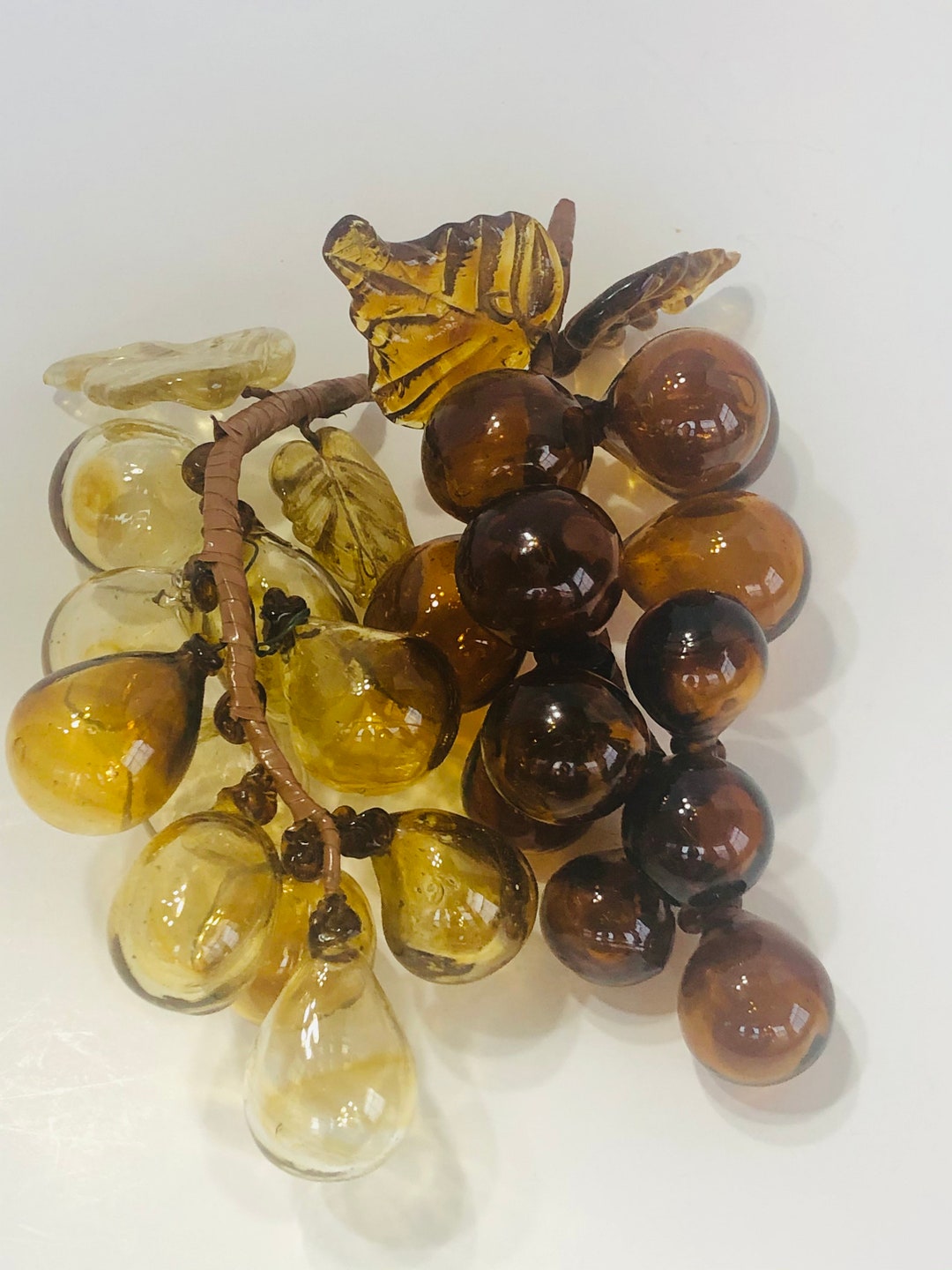 Two/ Vintage Murano Glass, Vintage Italian Handcrafted Blown Glass ...