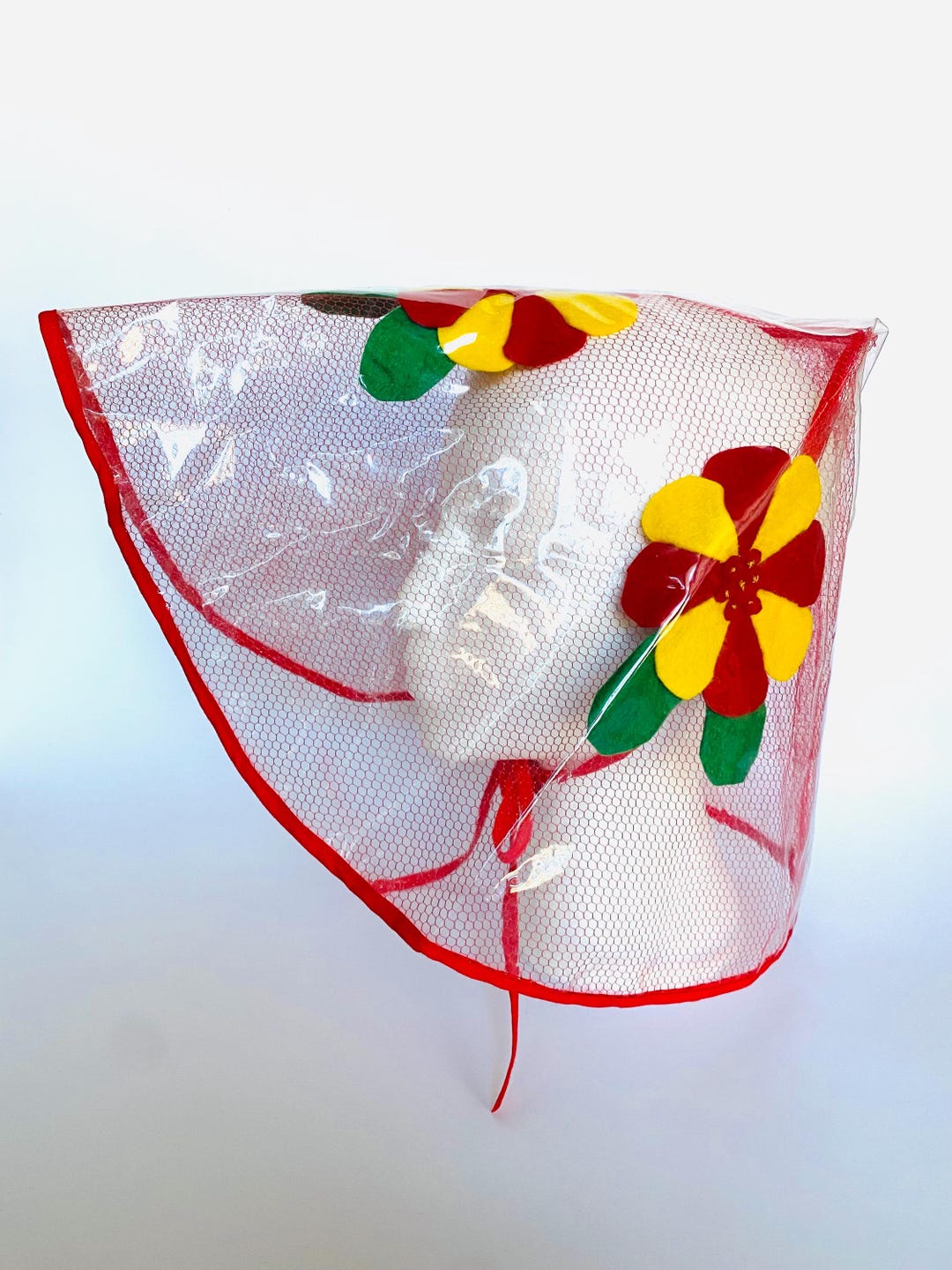 50s 60s Rain Hat, Rain Bonnet, Retro Floral Rain Hat, Audrey Hepburn ...