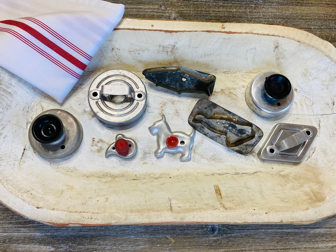 Lot of Eight/vintage/antique Cookie Cutters, Biscuit Cutter/mold ...