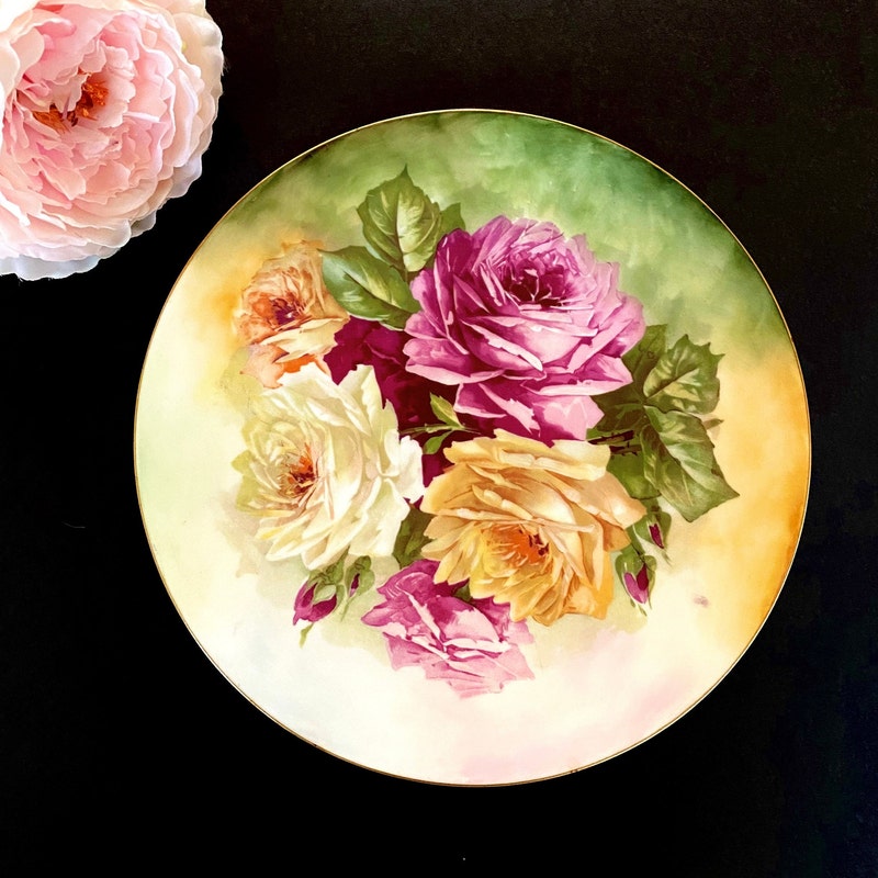 Floral China Plates - Etsy