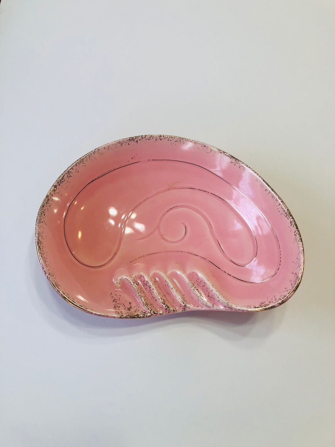 1950s Vintage Pink Retro Mid Century Atomic Ashtray, Retro Ashtrays ...