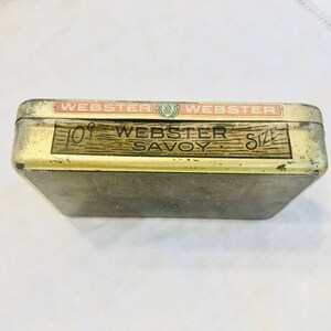 Antique Vintage Webster Cigar Co. Tobacco Tin, Tobacco Collector ...