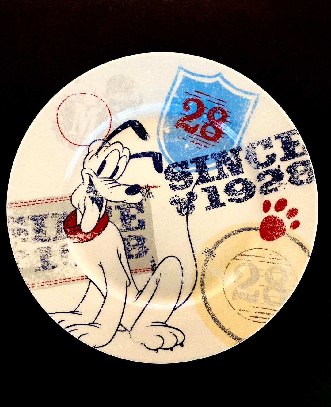 Vintage 1928 Americana Pluto Dog Ceramic Plate, Collectible Plates ...