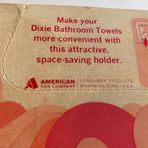 1960s Dixie Paper Towels: Vintage Pink Bathroom Decor, NOS - Etsy