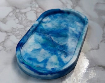 Blue Resin Tray - Etsy