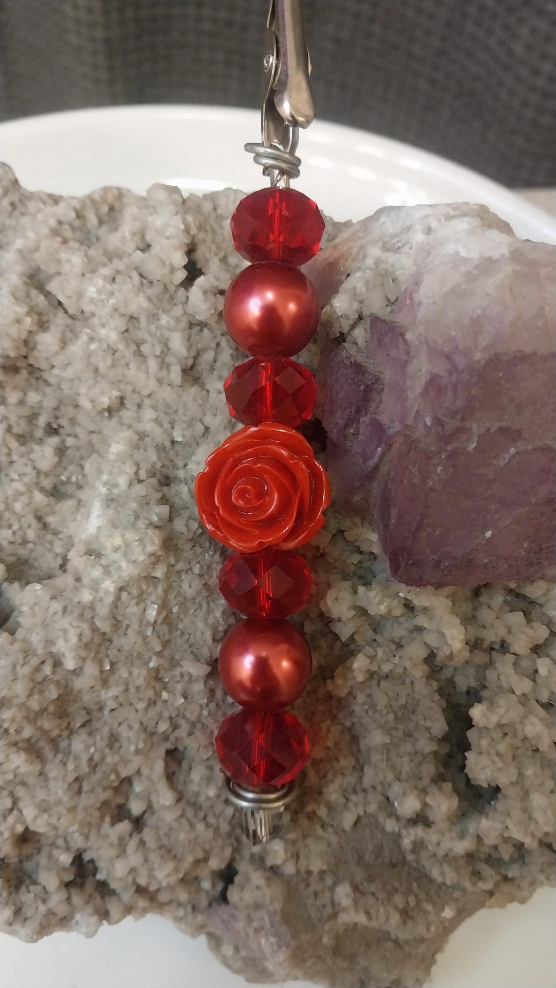 Nail Saver/ Wand/ Herbal Holder/card Grabber/ Vibe Holder /beaded ...