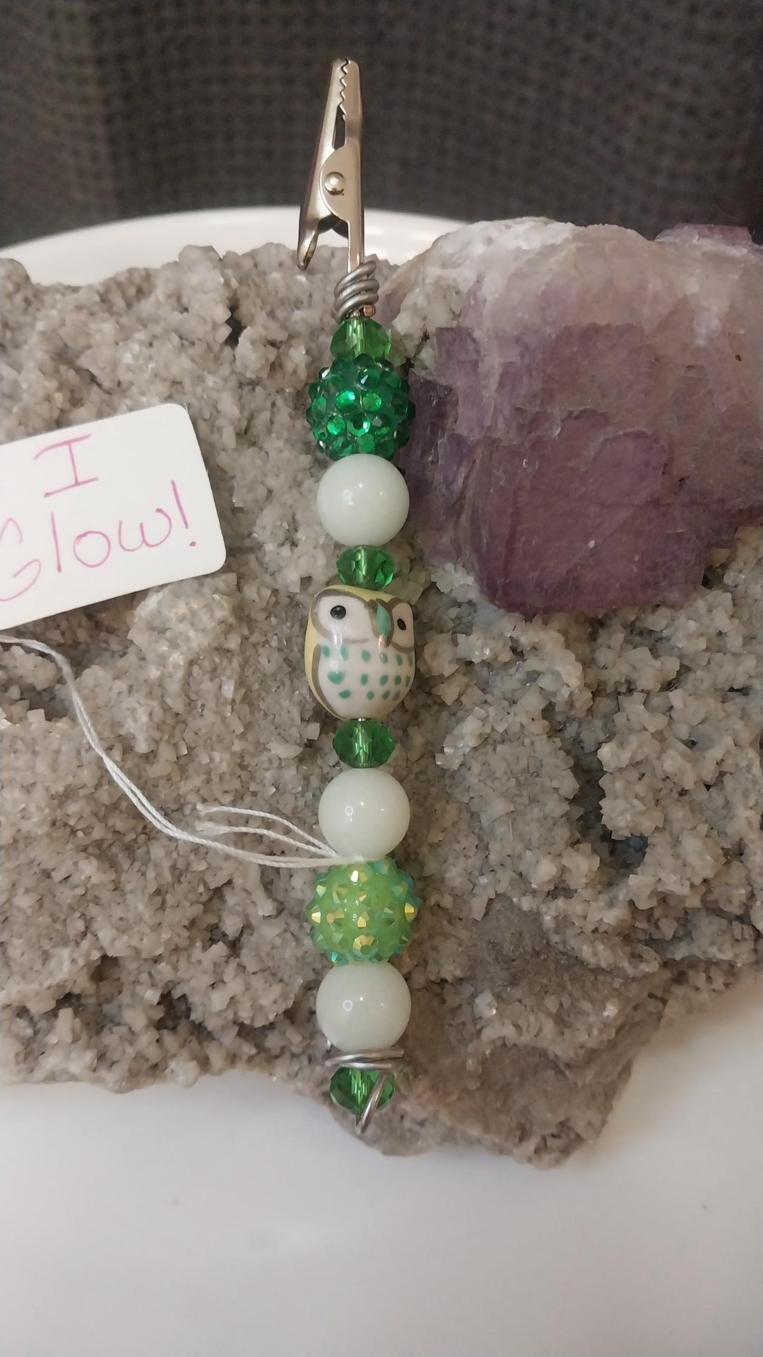 Nail Saver/ Wand/ Herbal Holder/card Grabber/ Vibe Holder /beaded ...
