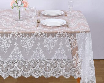 Lace Tablecloth - Etsy