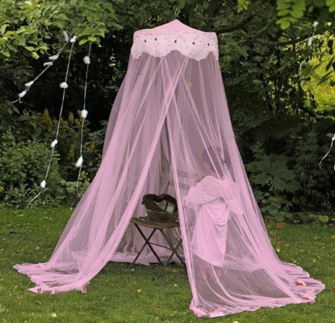 Pink Canopy for Bed Princess One to King Size Lace Round Dome - Etsy