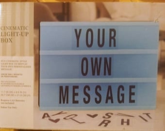 Light Box Message - Etsy