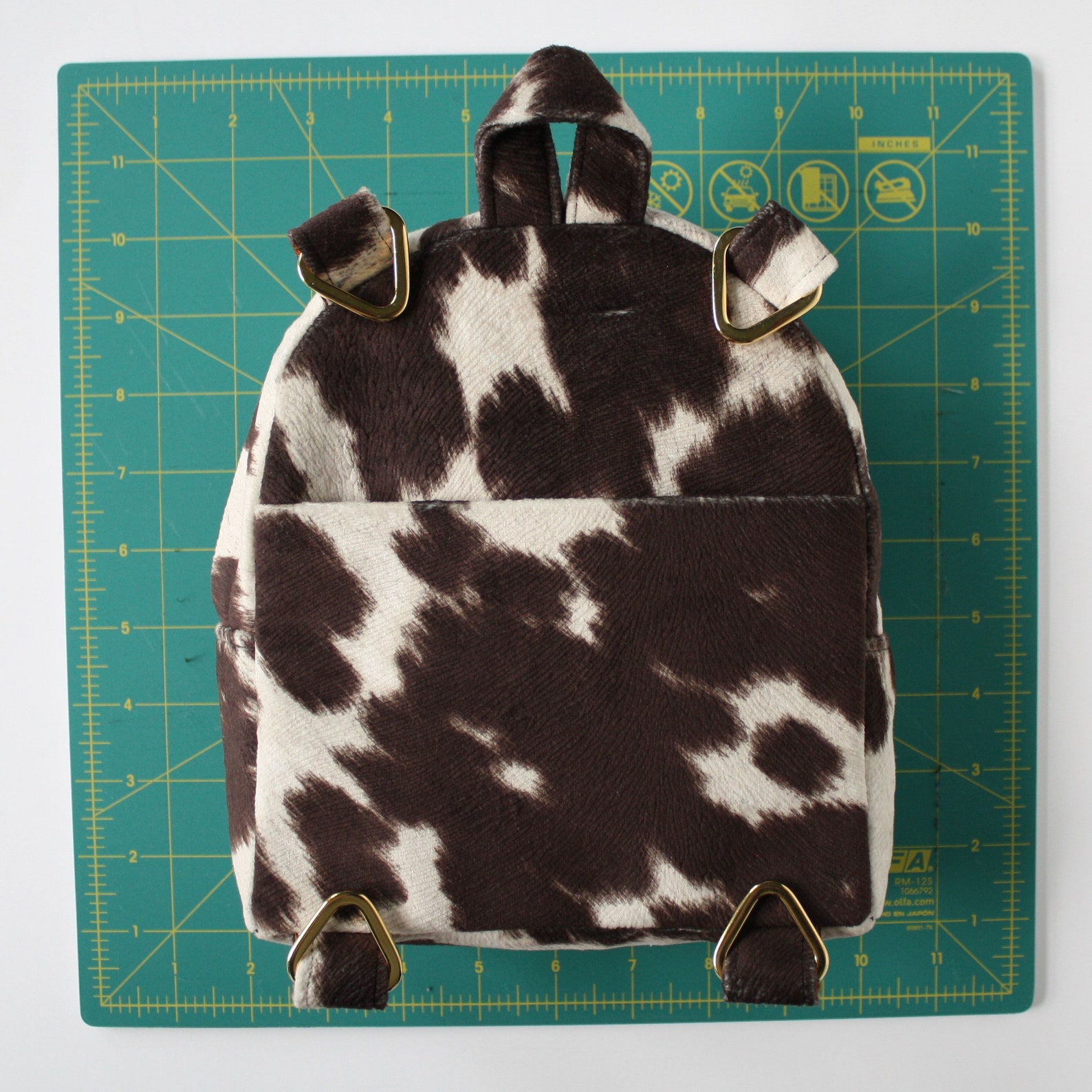 Mini Convertible Adjustable Backpack fake/faux Synthetic | Etsy