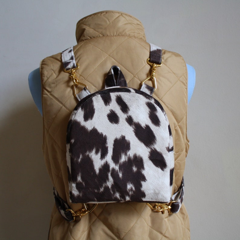Mini Convertible Adjustable Backpack fake/faux Synthetic - Etsy