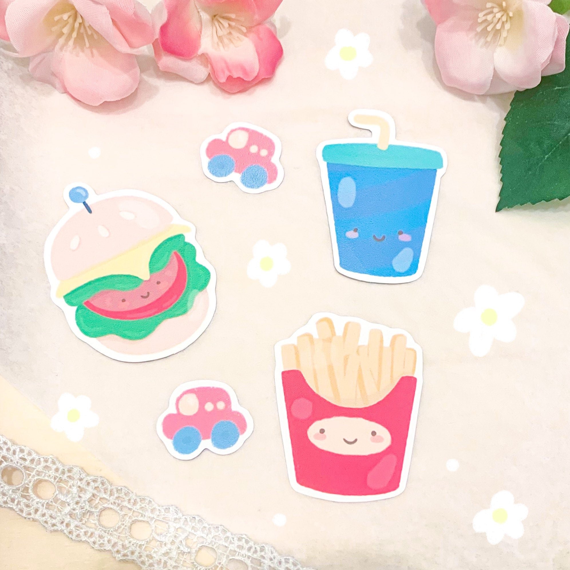 Happy Meal Fast Food Sticker Pack | Etsy