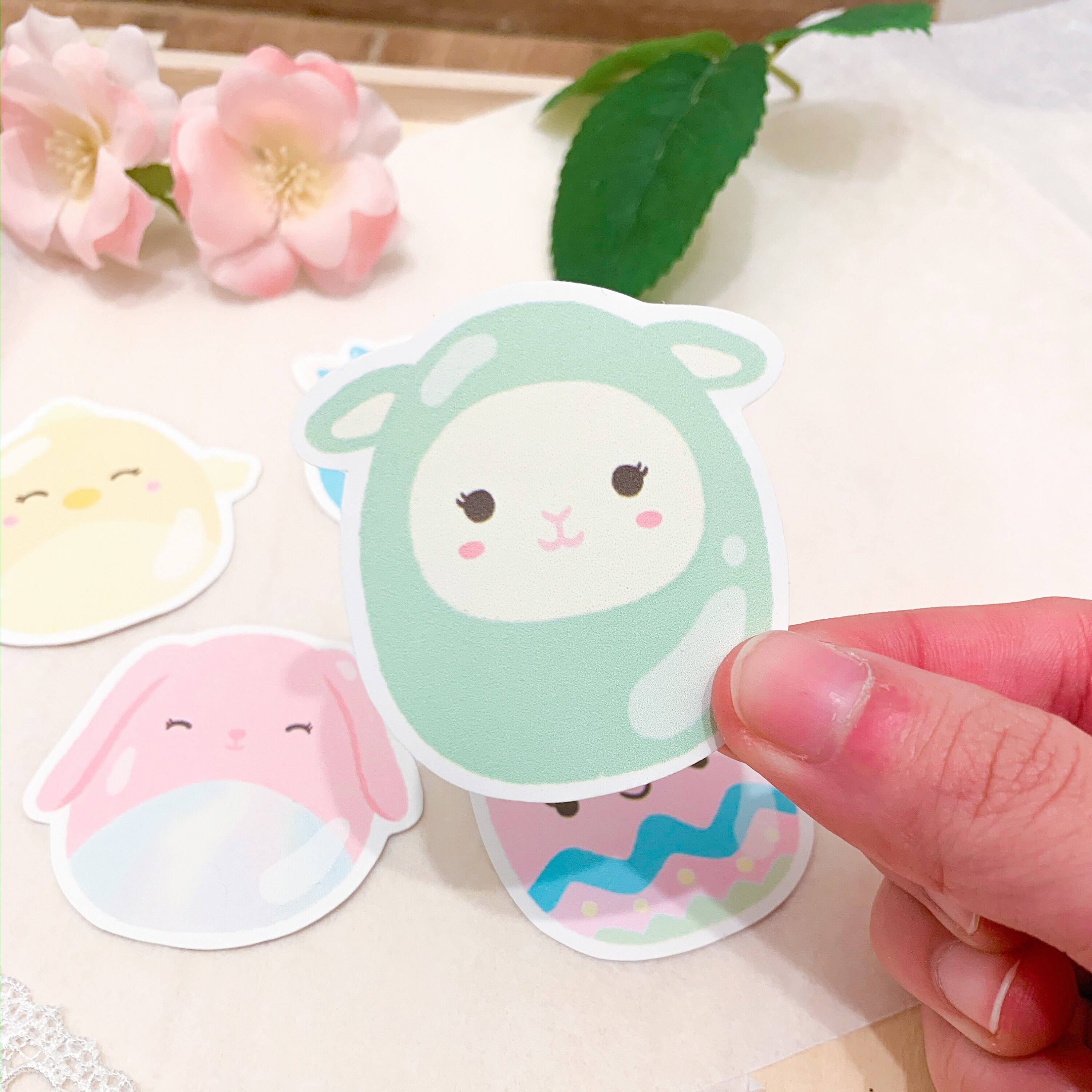 Cute Pastel Easter Squishmallow Stickers - Etsy