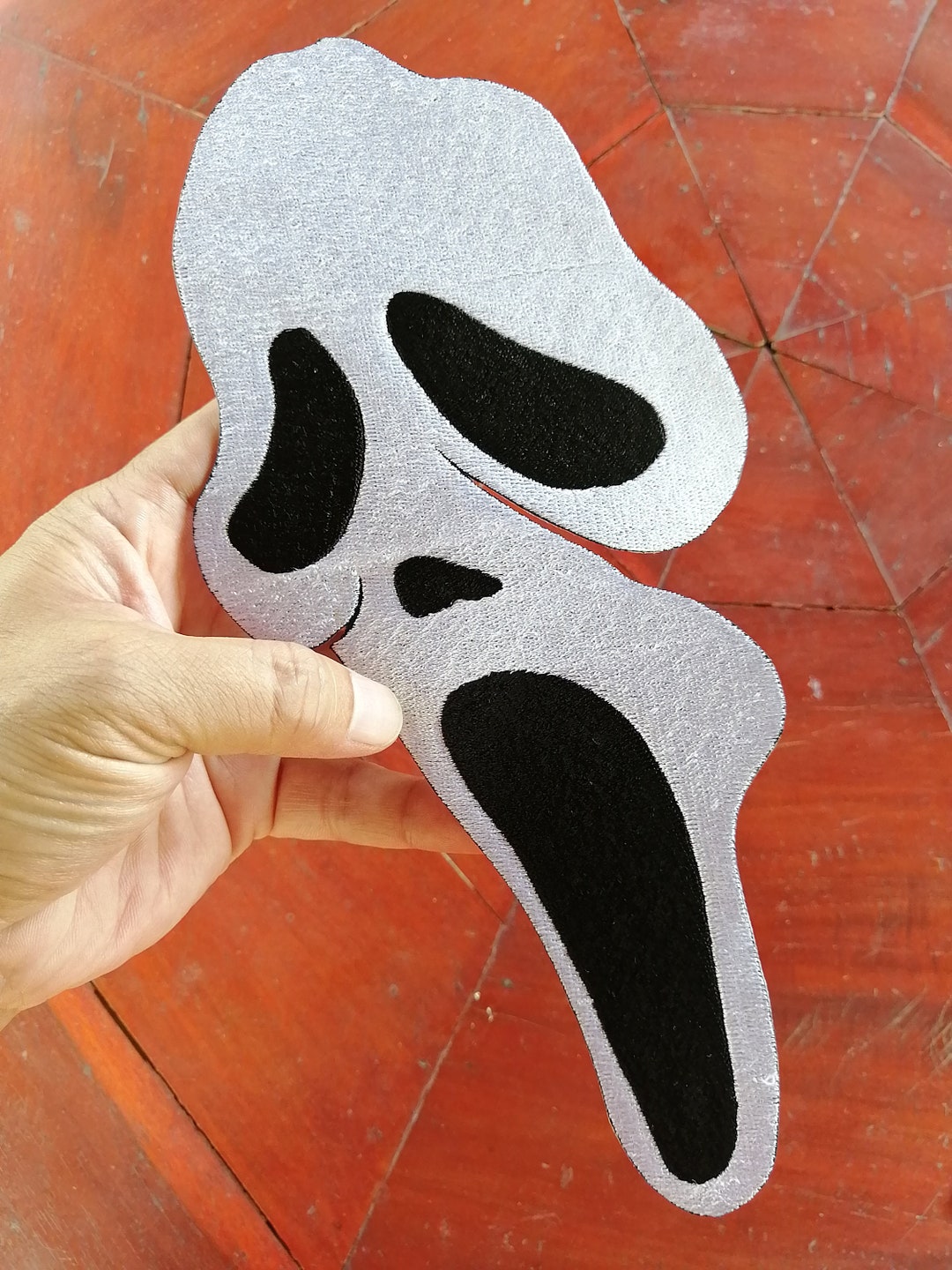 Scream Movie Ghost Face Mask Psychosis Killer Dark Badge Embroidered ...