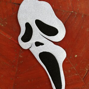 Scream Movie Ghost Face Mask Psychosis Killer Dark Badge Embroidered ...