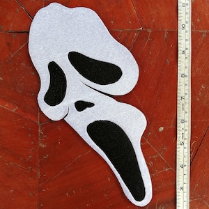 Scream Movie Ghost Face Mask Psychosis Killer Dark Badge Embroidered ...