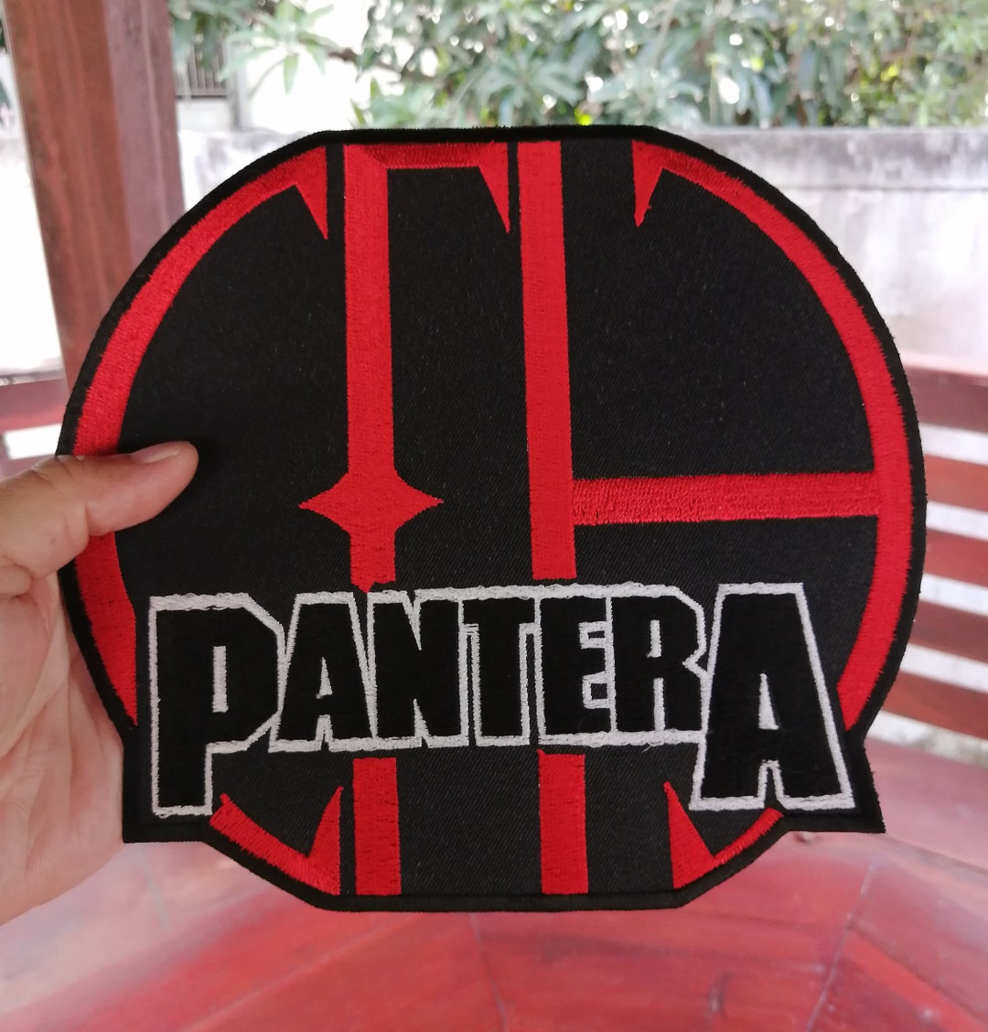 Large Pantera Bands Music Heavy Metal Logo Badge Embroidered Iron-on ...