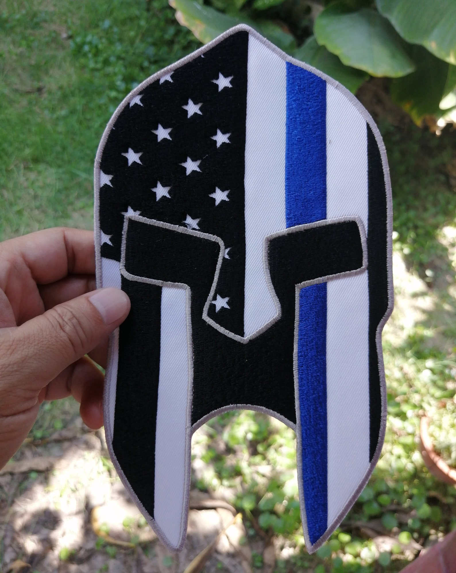 Spartan Molon Labe Flag USA Warrior Line Blue Symbol | Etsy