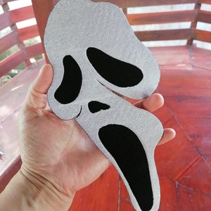 Scream Movie Ghost Face Mask Psychosis Killer Dark Badge Embroidered ...
