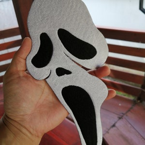 Scream Movie Ghost Face Mask Psychosis Killer Dark Badge Embroidered ...