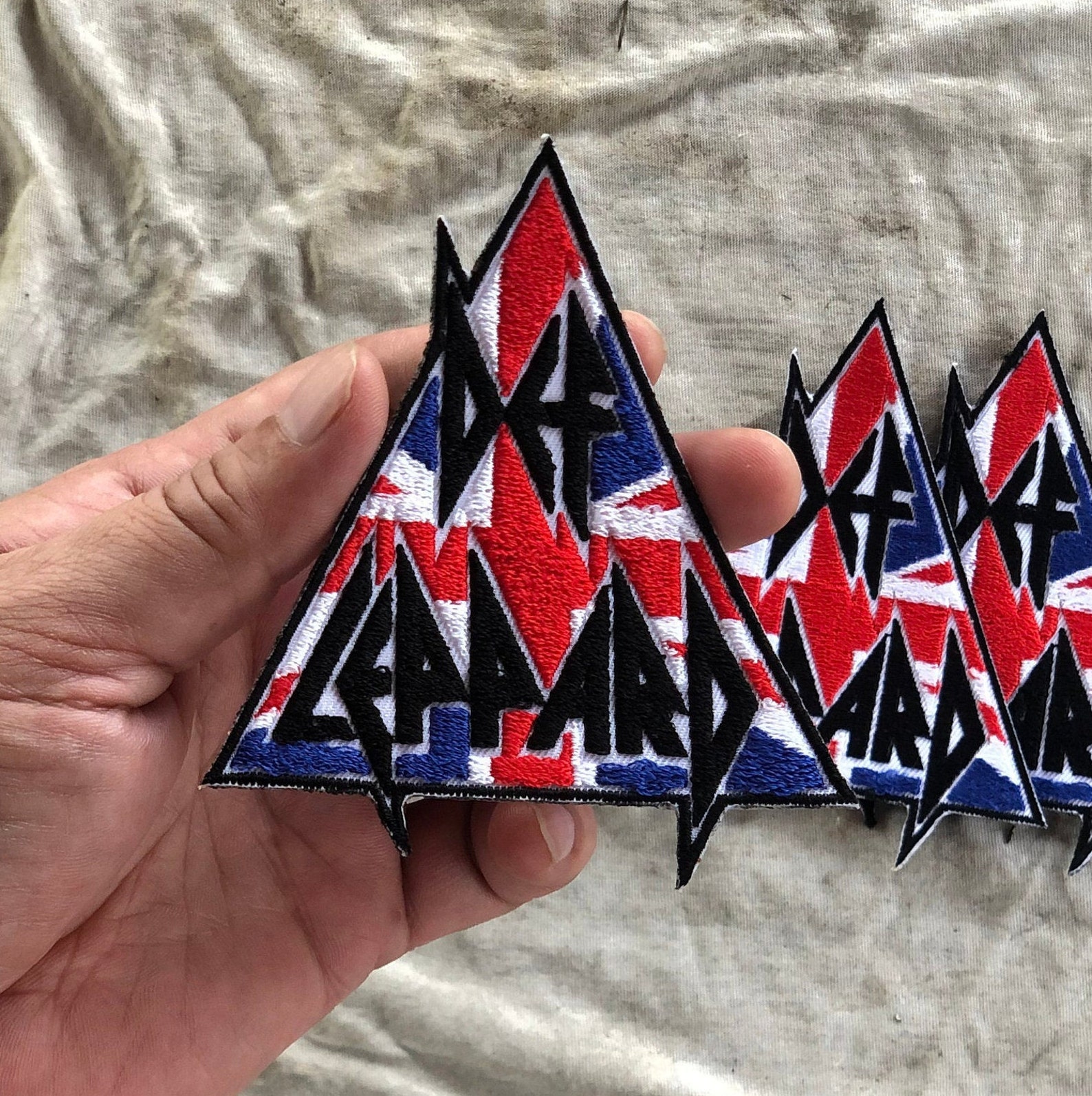 3pcs. Def Leppard Union Jack Hard Rock Band Music Logo Badge - Etsy