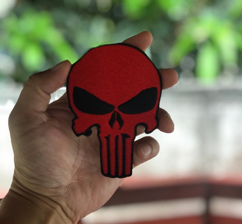 2pcs. Skull Punisher Danger Soldier Scary Grim Reaper Satan | Etsy