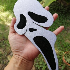Scream Movie Ghost Face Mask Psychosis Killer Dark Badge Embroidered ...