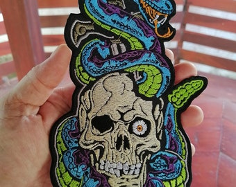 Snake Head Patch - Etsy