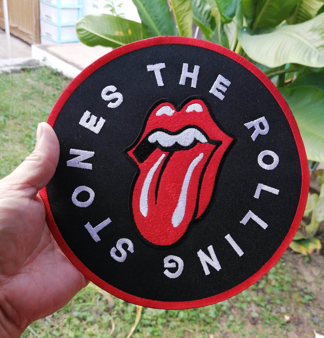 2pcs. Large the Rolling Stones Big Tongue Sixties Best Rock Bands Music Logo Badge Embroidered ...