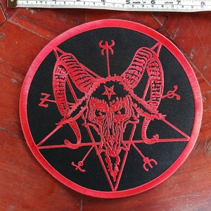 Skull Baphomet Pentagram Goat Head Grim Reaper Satan Dark - Etsy