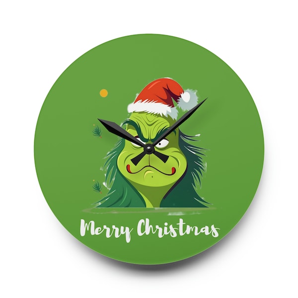 Grinch Clock - Etsy