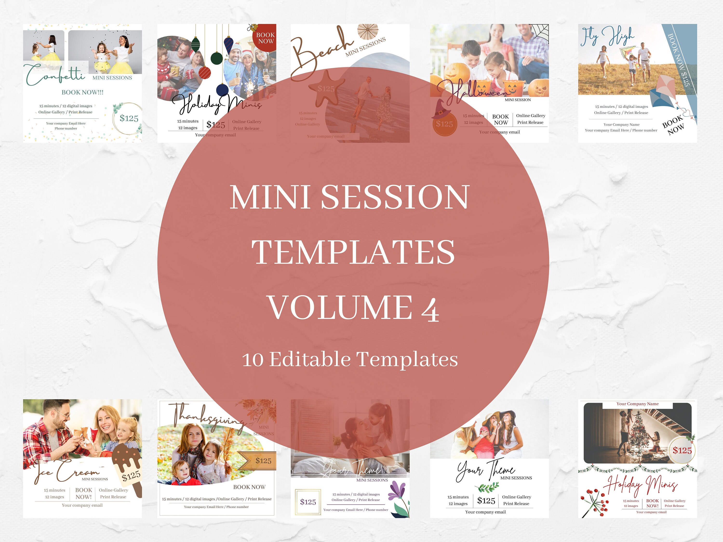 Mini Session Templates MEGA Bundle, Photography Marketing Bundle ...
