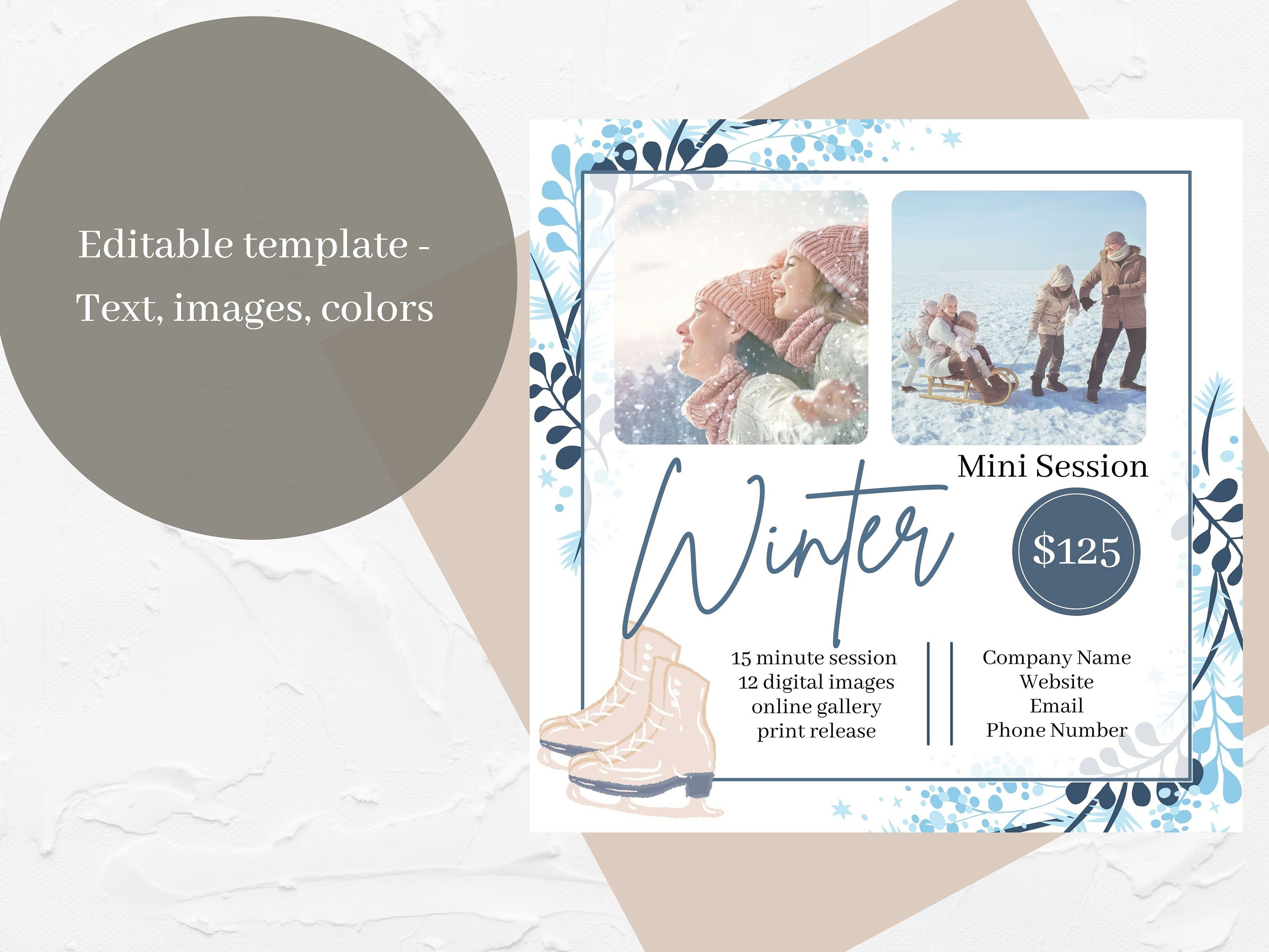 Mini Session Templates Bundle V6 Photography Marketing - Etsy