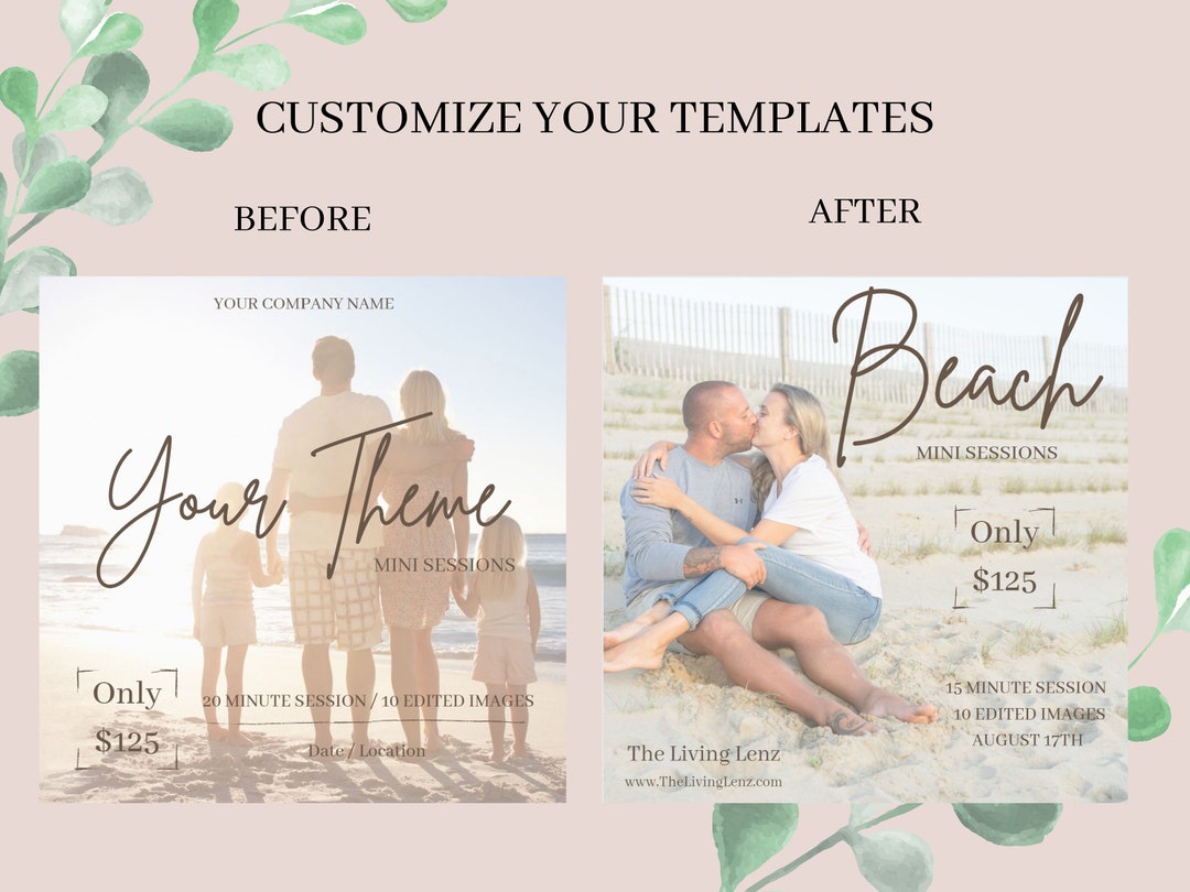 CUSTOMIZE YOUR TEMPLATE Add on to a Template Listing From ...