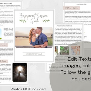 Photography Client Engagement Session Guide, Editable Canva Template ...