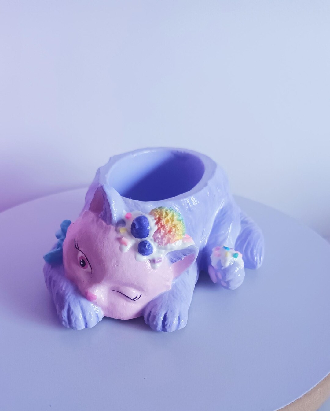 Cute Cat Succulent Planter - Cat Plant Pot - Cat Home Decor - Cat Mini ...