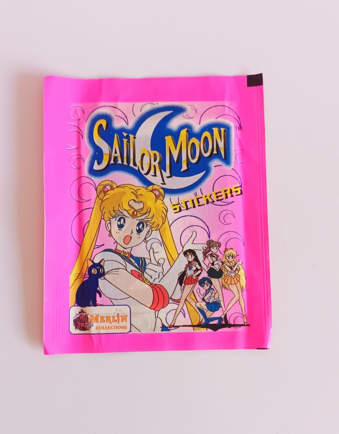 Sailor Moon 1995 Merlin Sticker Pack Unopened - Trading Cards - Merlin ...